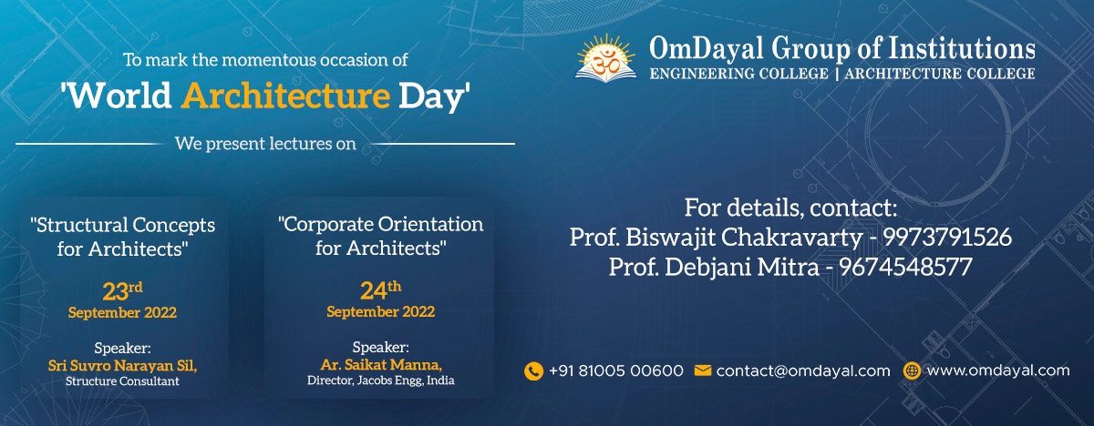 World Architecture Day - OmDayal Group of Institutions World Architecture Day - OmDayal Group of Institutions