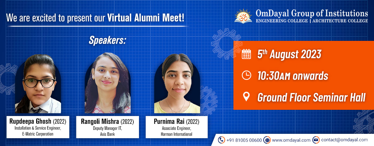 Virtual Alumni Meet - OmDayal Group of Institutions
